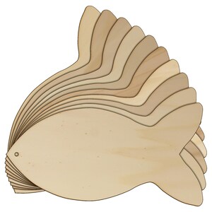 10x Wooden Simple Basic Fish Craft Shape 3mm Ply - Etsy