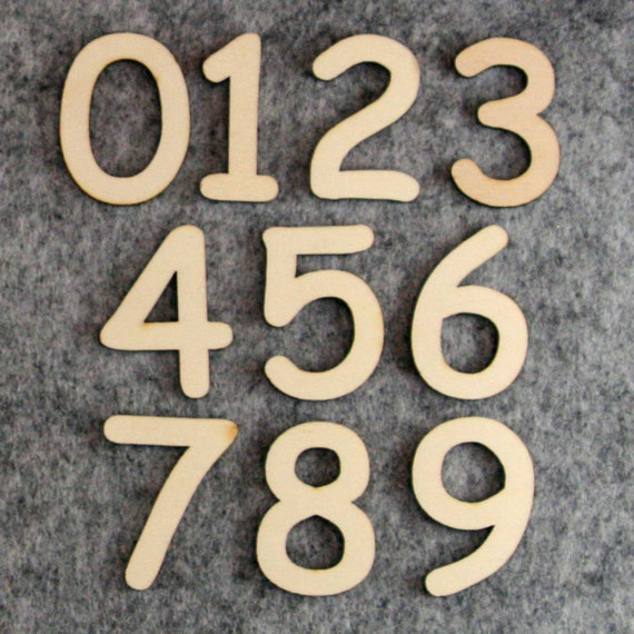 Comic Sans Font Number Set 0-9 3mm Plywood 10 Characters - Etsy