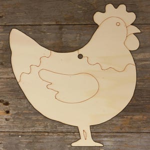 10x Wooden Chicken Cockerel Craft Shape 3mm Ply Farmyard Animal - Etsy UK