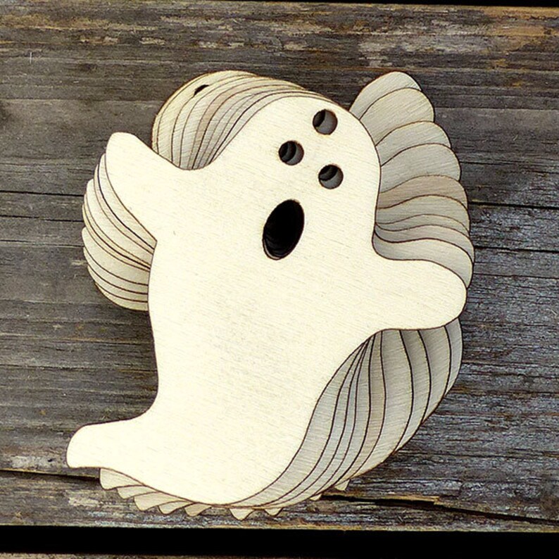 10x Wooden Ghost Scary Comic Howling Craft Shapes 3mm Plywood | Etsy