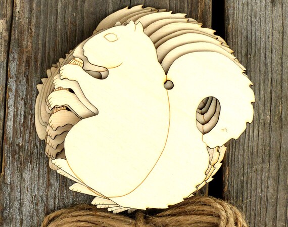 10x Wooden Squirrel Eating Nut Craft Shapes 3mm Plywood - Etsy