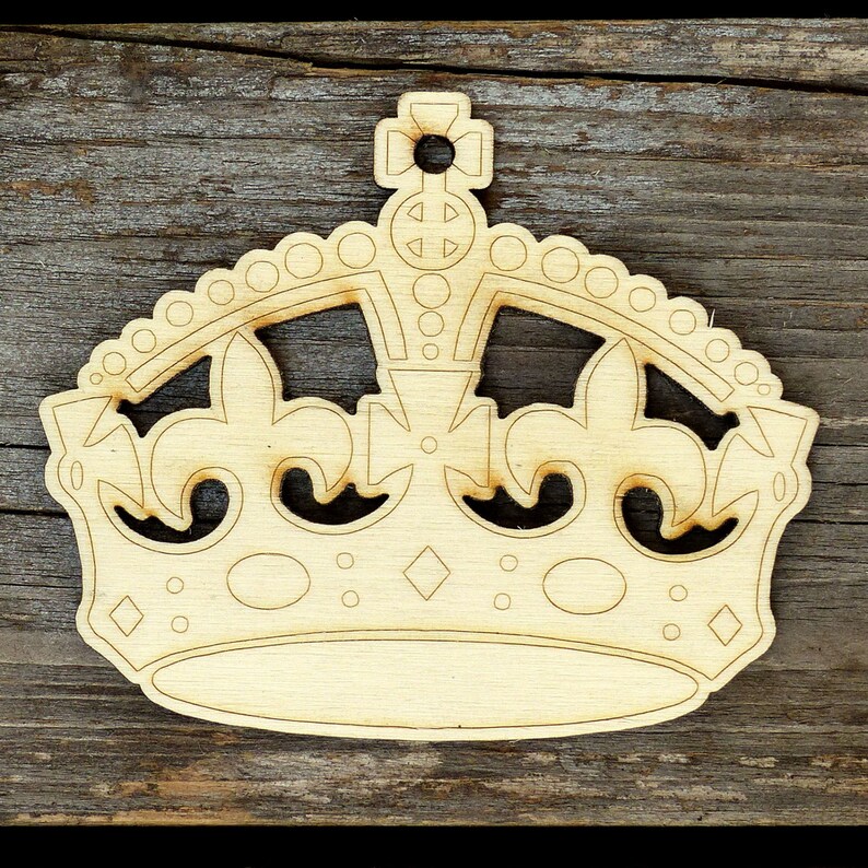 10x Wooden Regal Crown Craft Shapes 3mm Plywood | Etsy