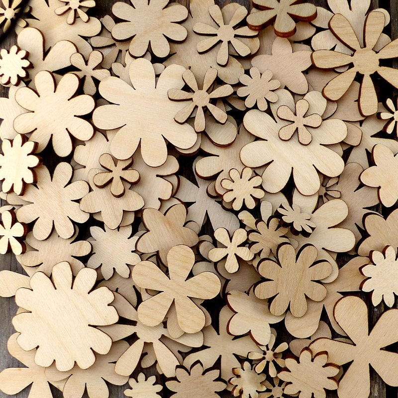 Wooden Flowers - Etsy