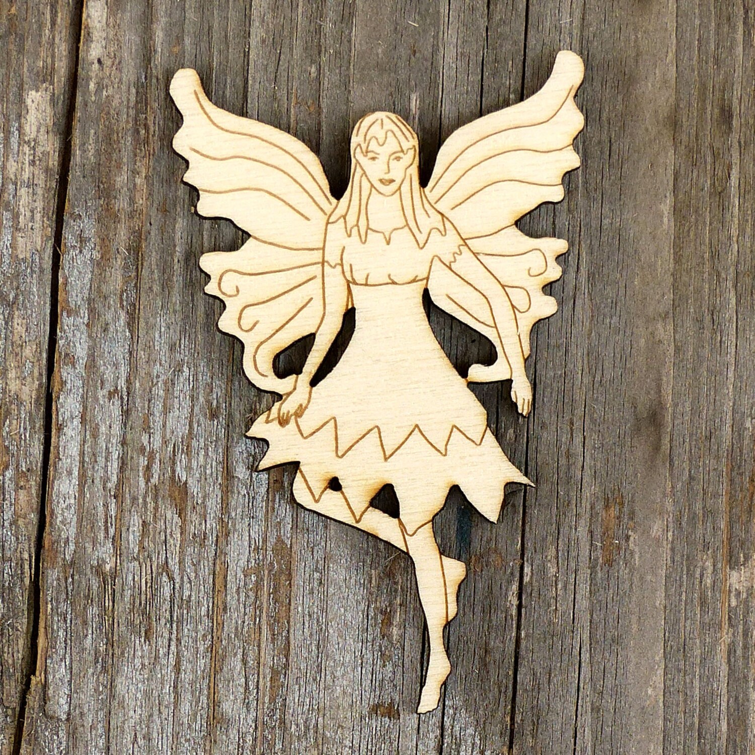 10x Wooden Fairies Flying Craft Shapes 3mm Plywood Classic - Etsy UK