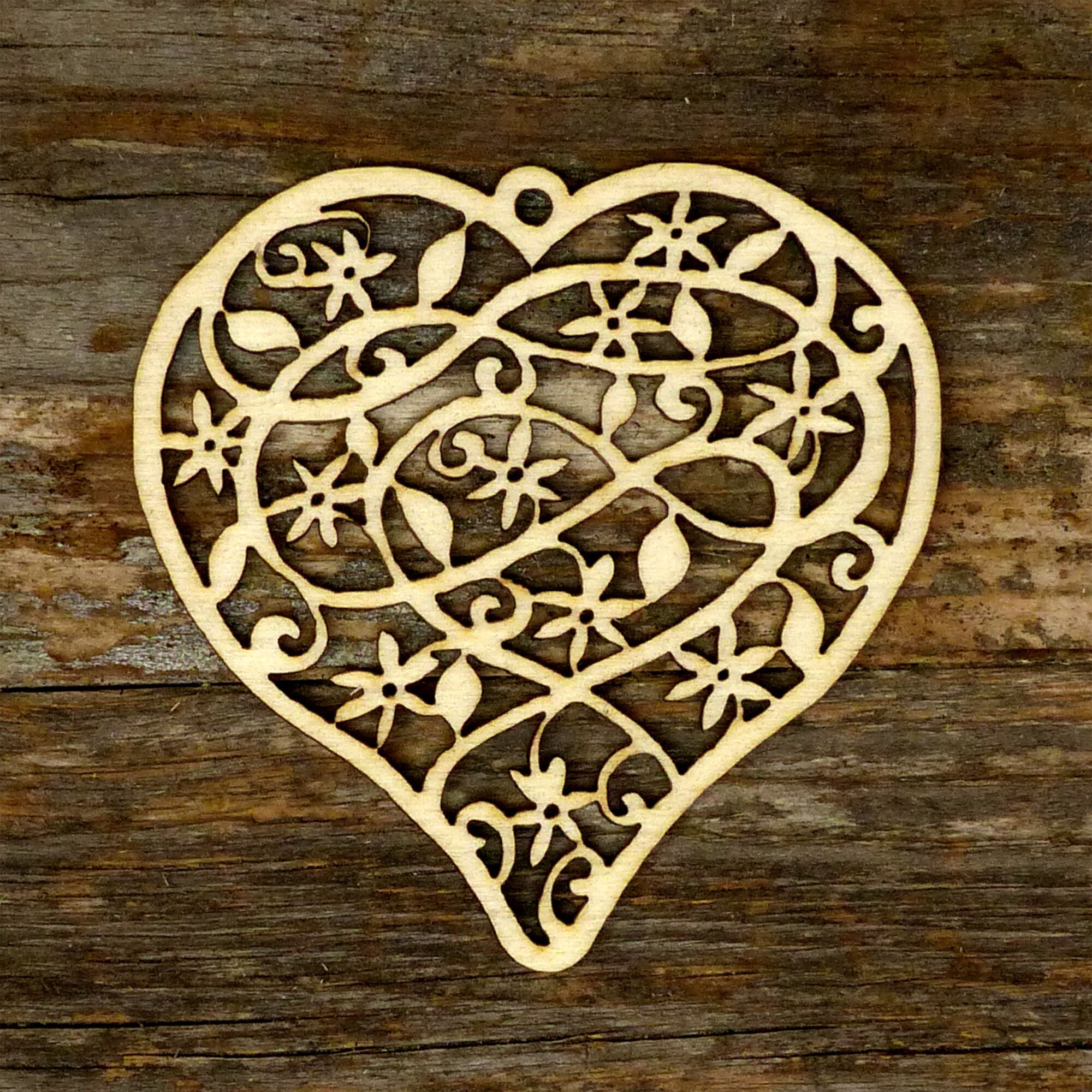 10x Wooden Filagree Patten Flowers Leaves Craft Shape 3mm Ply Valentine ...
