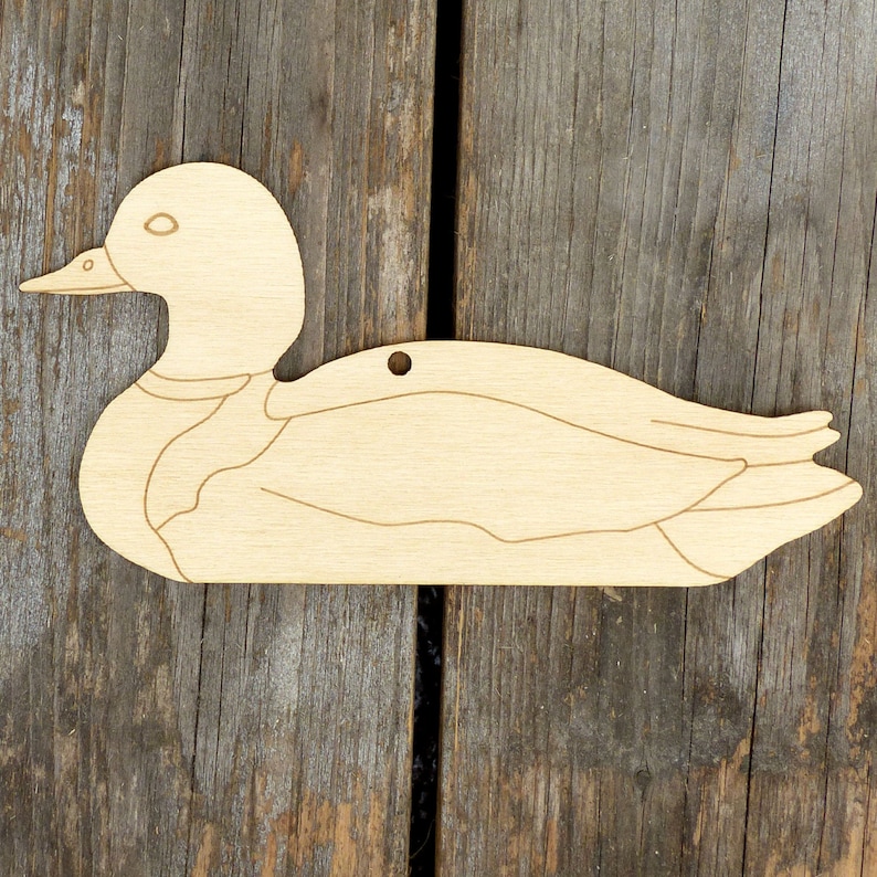 10x Wooden Mallard Swimming Duck Male Empty Craft Shape 3mm - Etsy UK