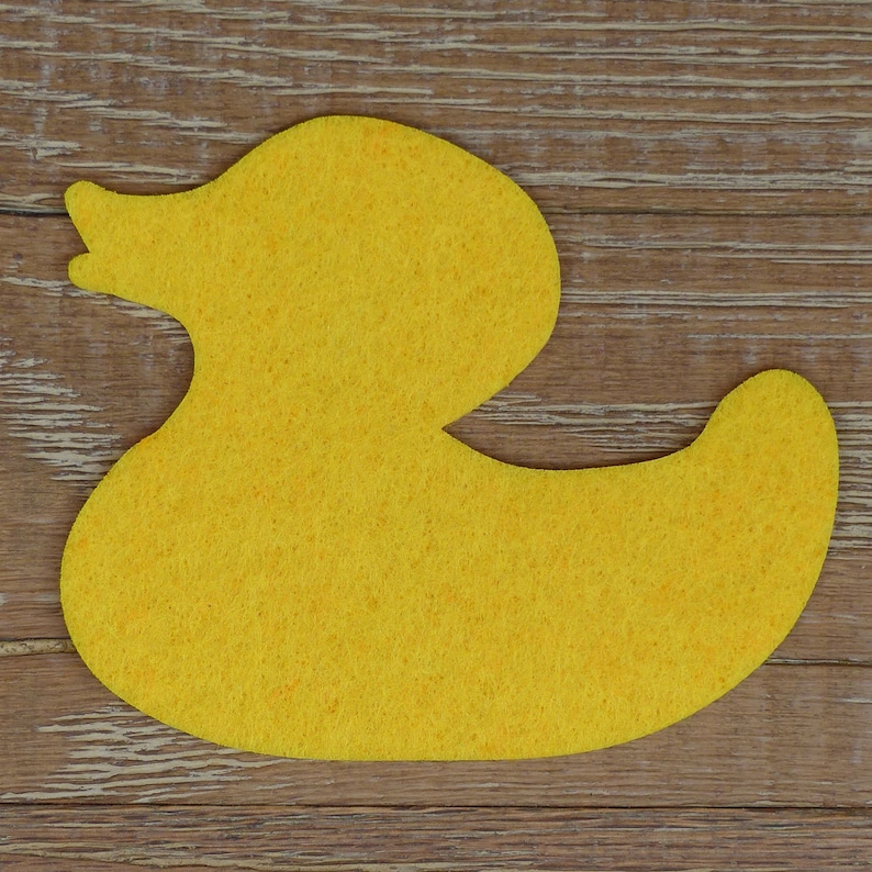 10x 3mm Felt Rubber Duck Craft Shapes Sizes 6-15cm 11 Colours - Etsy