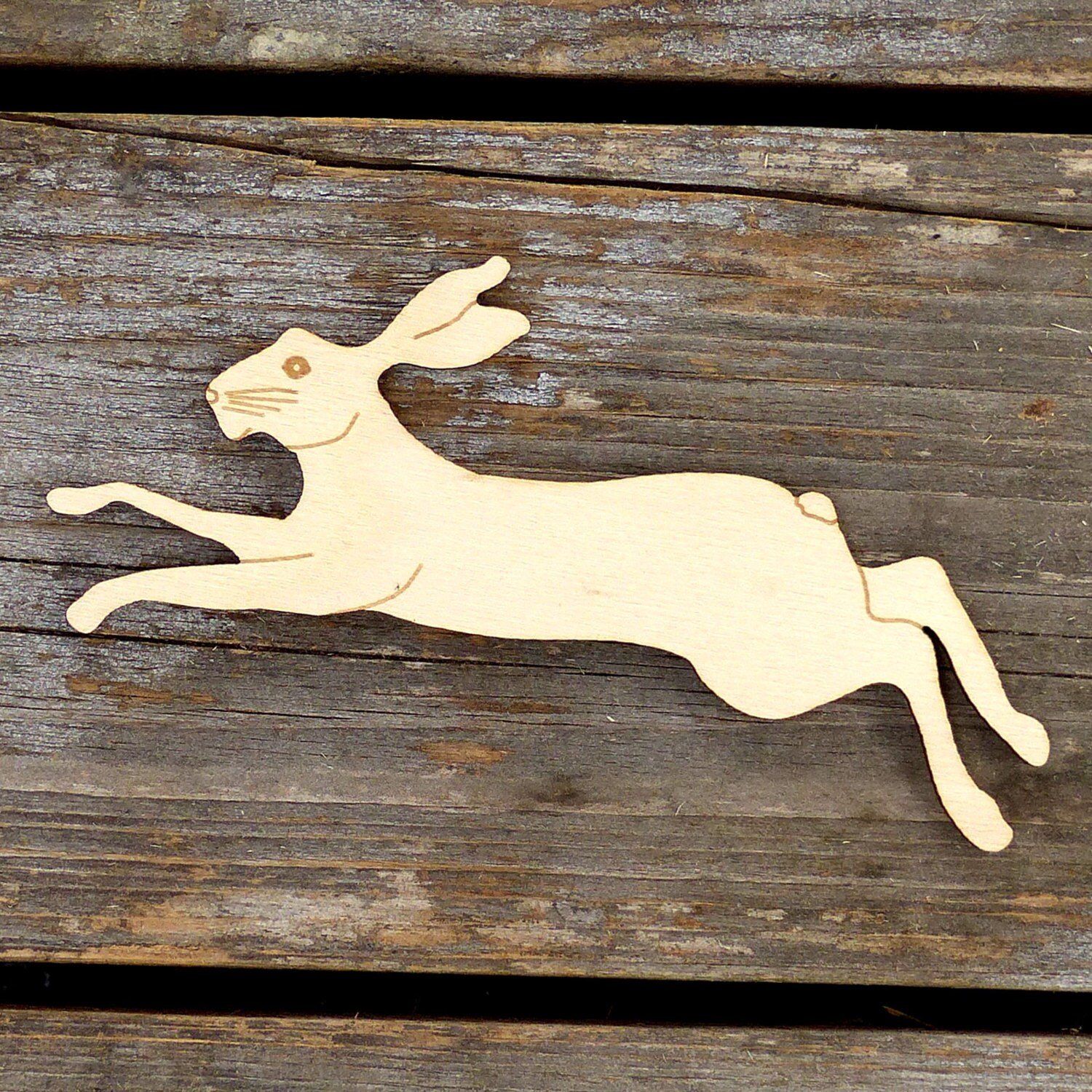 10x Wooden Hare Running and Bounding Craft Shapes 3mm Plywood - Etsy