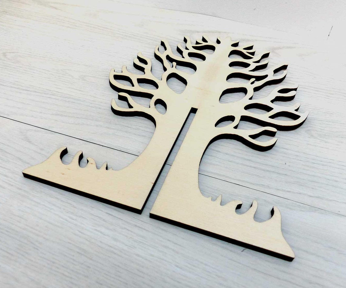 Laser Cut Slot Together Tree Simple Craft Shapes 6mm Birch - Etsy
