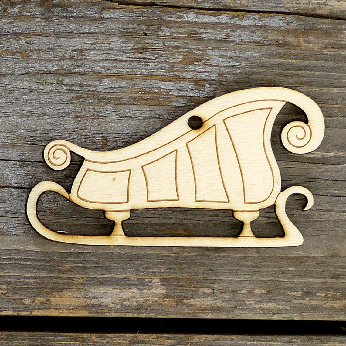 10x Wooden Christmas Santa Sleigh Craft Shapes 3mm Plywood - Etsy
