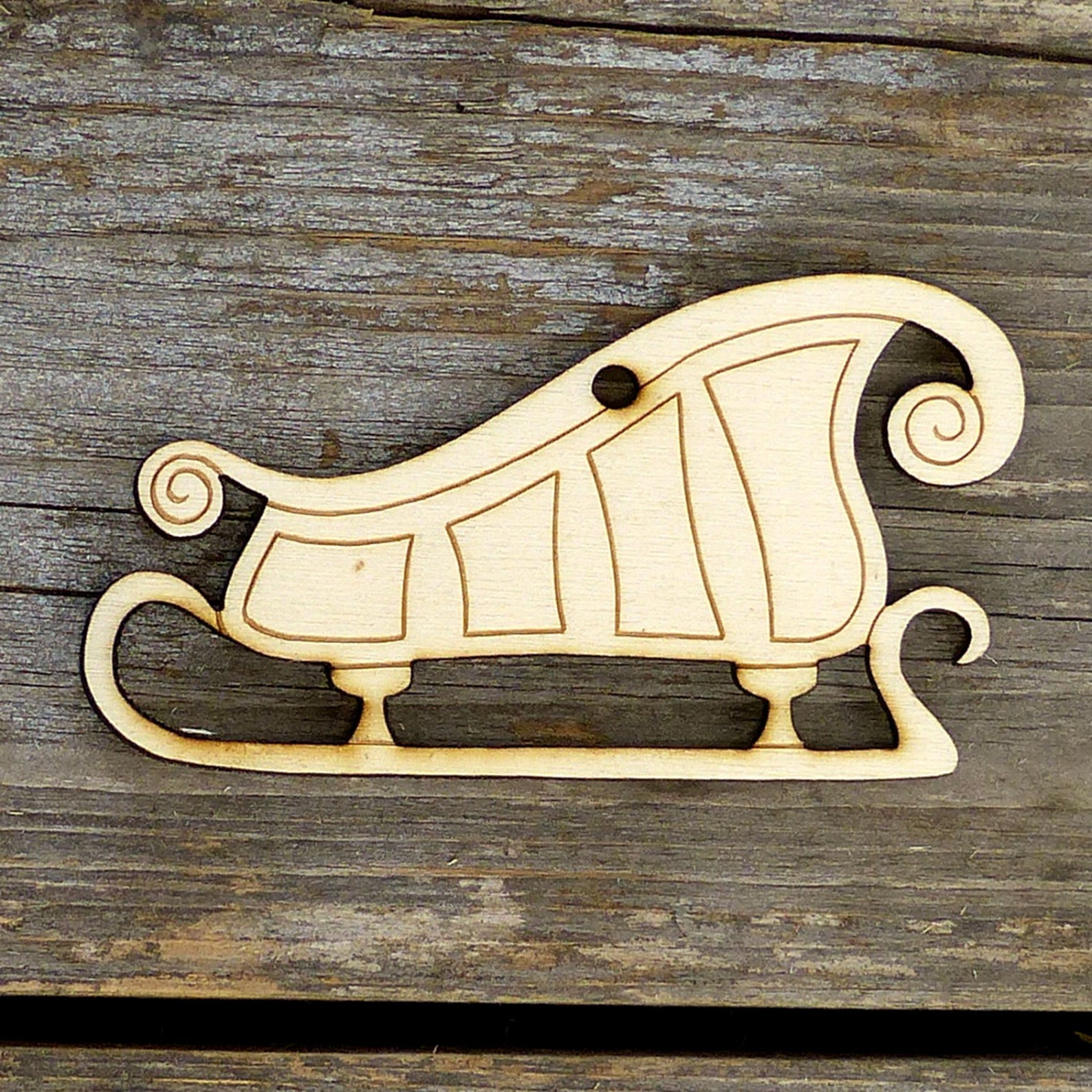 10x Wooden Christmas Santa Sleigh Craft Shapes 3mm Plywood - Etsy