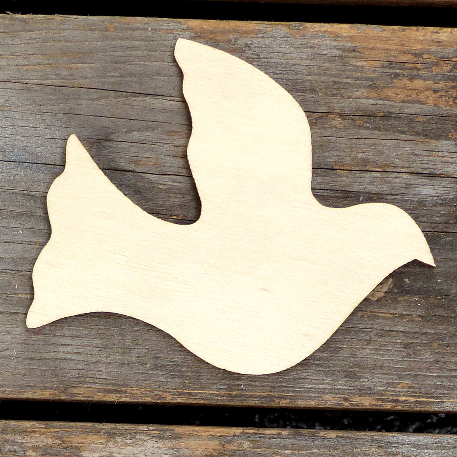 10x Wooden Simple Dove Flying Plain Craft Shapes 3mm Plywood | Etsy