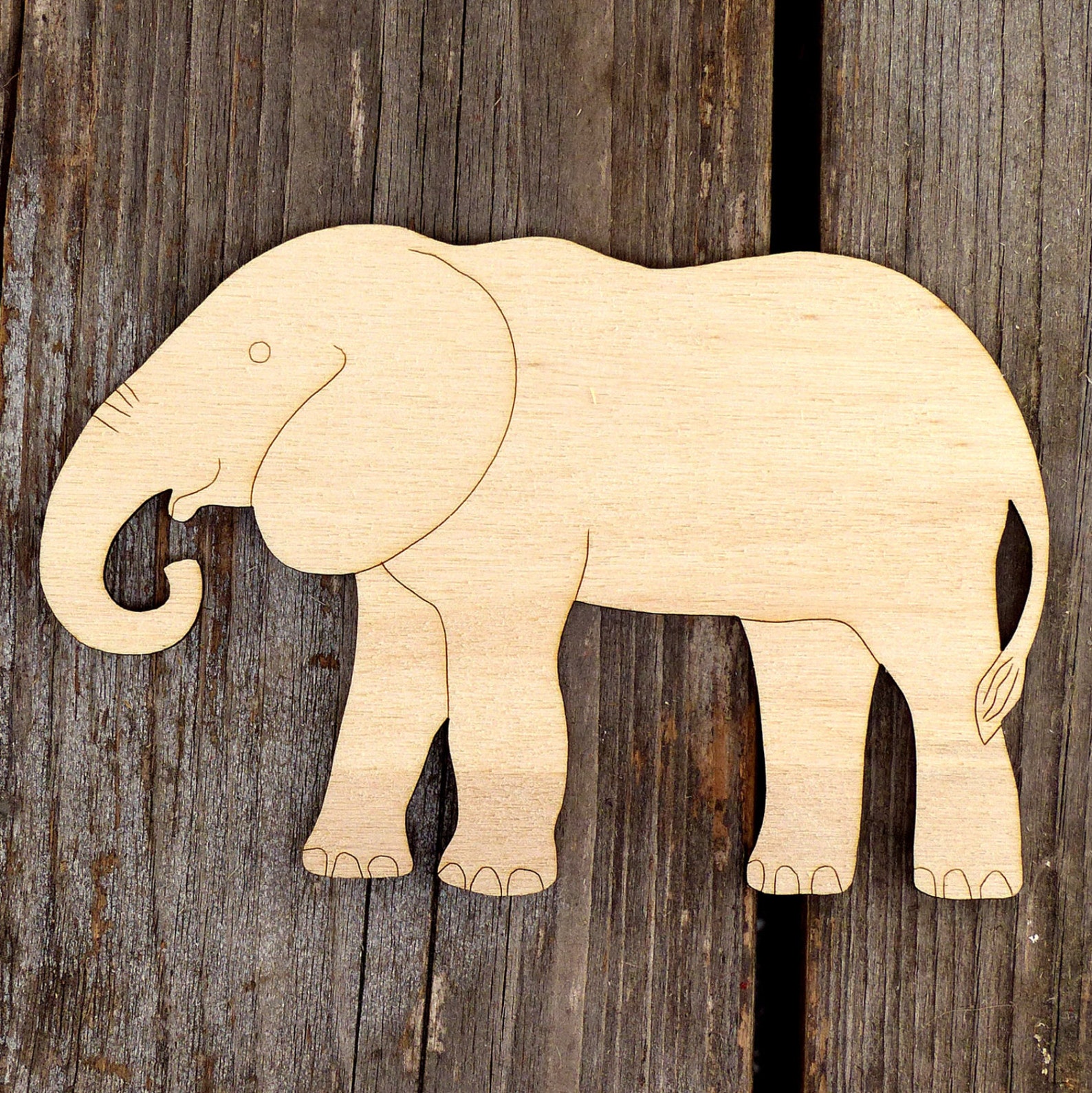 10x Wooden Elephant Walking Craft Shapes 3mm Plywood Safari - Etsy