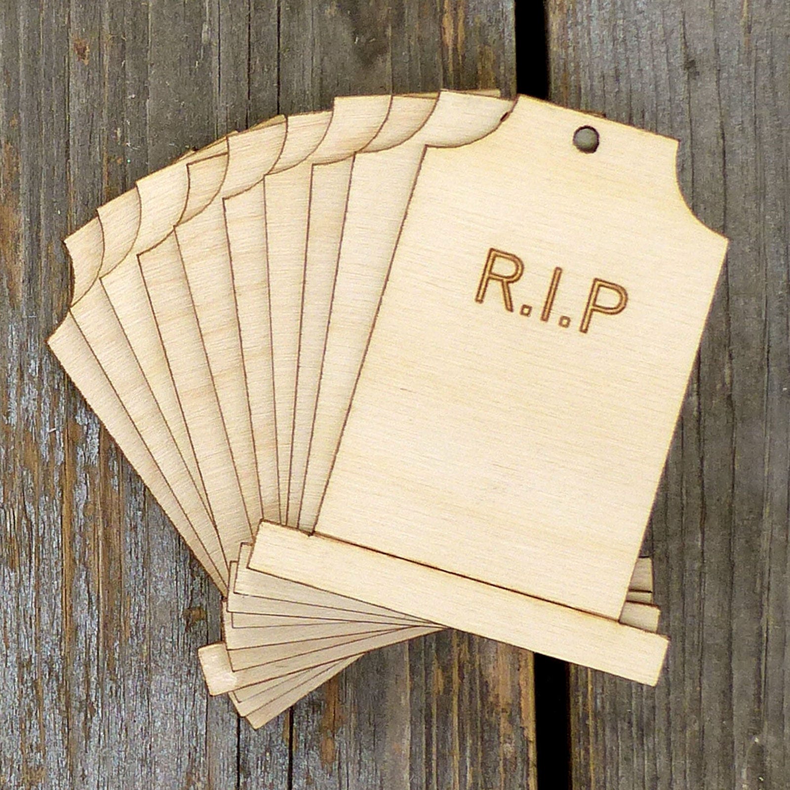 10x Wooden Grave Stone Basic RIP A Shape 3mm Ply Halloween | Etsy