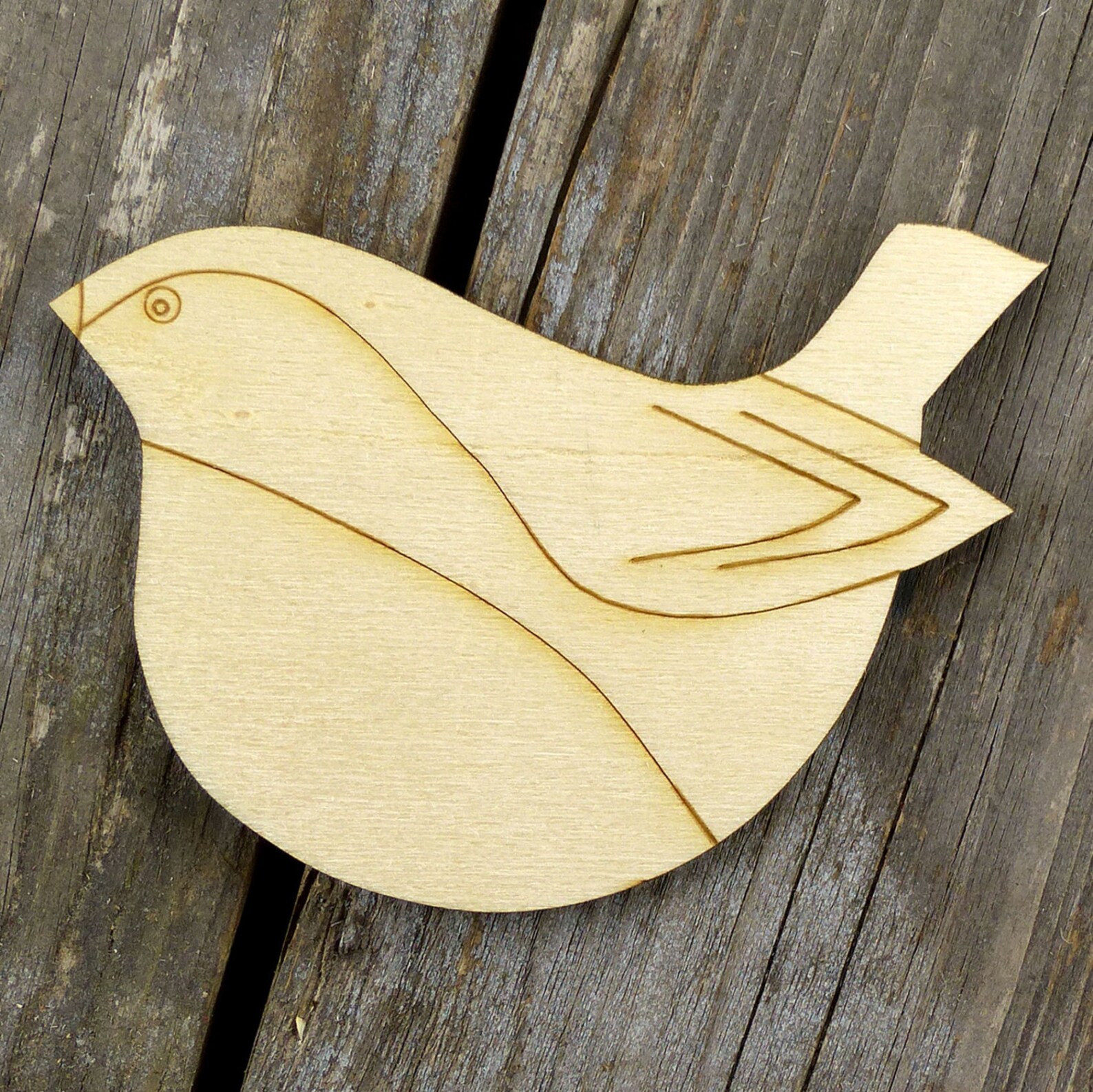 10x Wooden Robin Flying Bird Modern Style Craft Shapes 3mm - Etsy