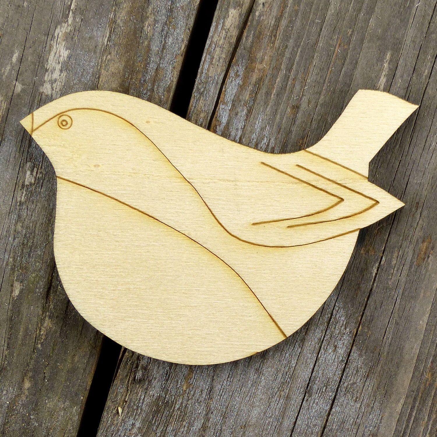 10x Wooden Robin Flying Bird Modern Style Craft Shapes 3mm - Etsy