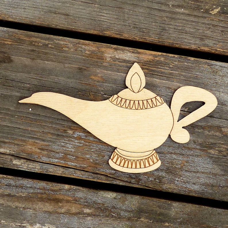 10x Wooden Aladdins Genie Lamp Craft Shape 3mm Ply - Etsy UK