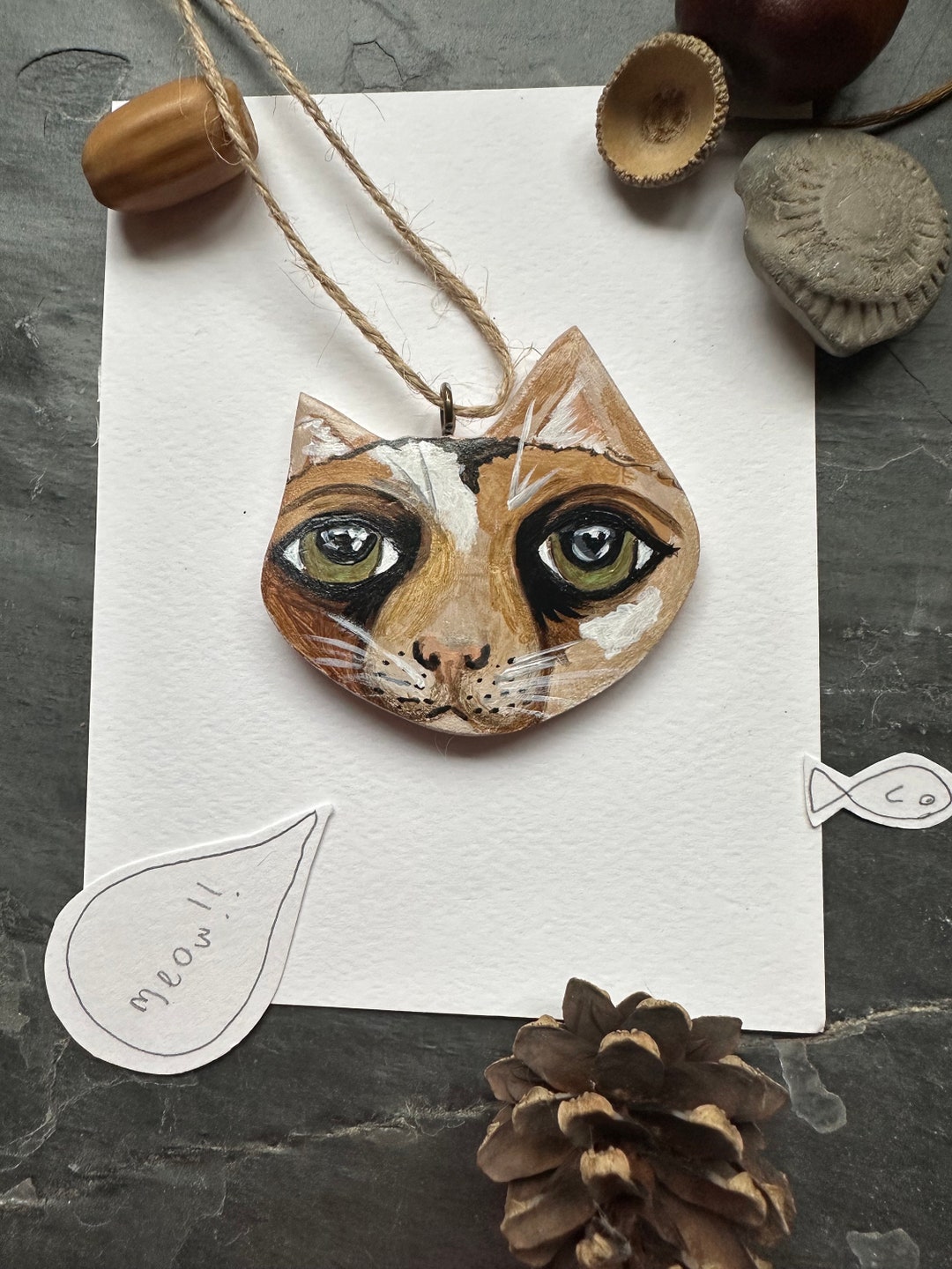 Cute Calico Cat Gift/cat Decoration - Etsy