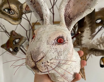 Rabbit Mixed Media - Etsy