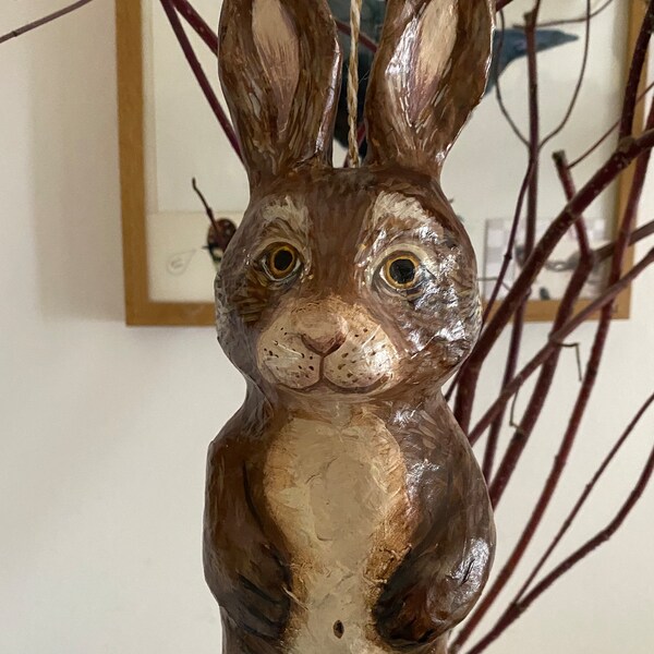Paper Mache Rabbit - Etsy