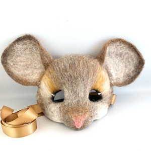 Field Mouse Mask, Masquerade Party Mask, Needle Felted Mask, Cosplay ...