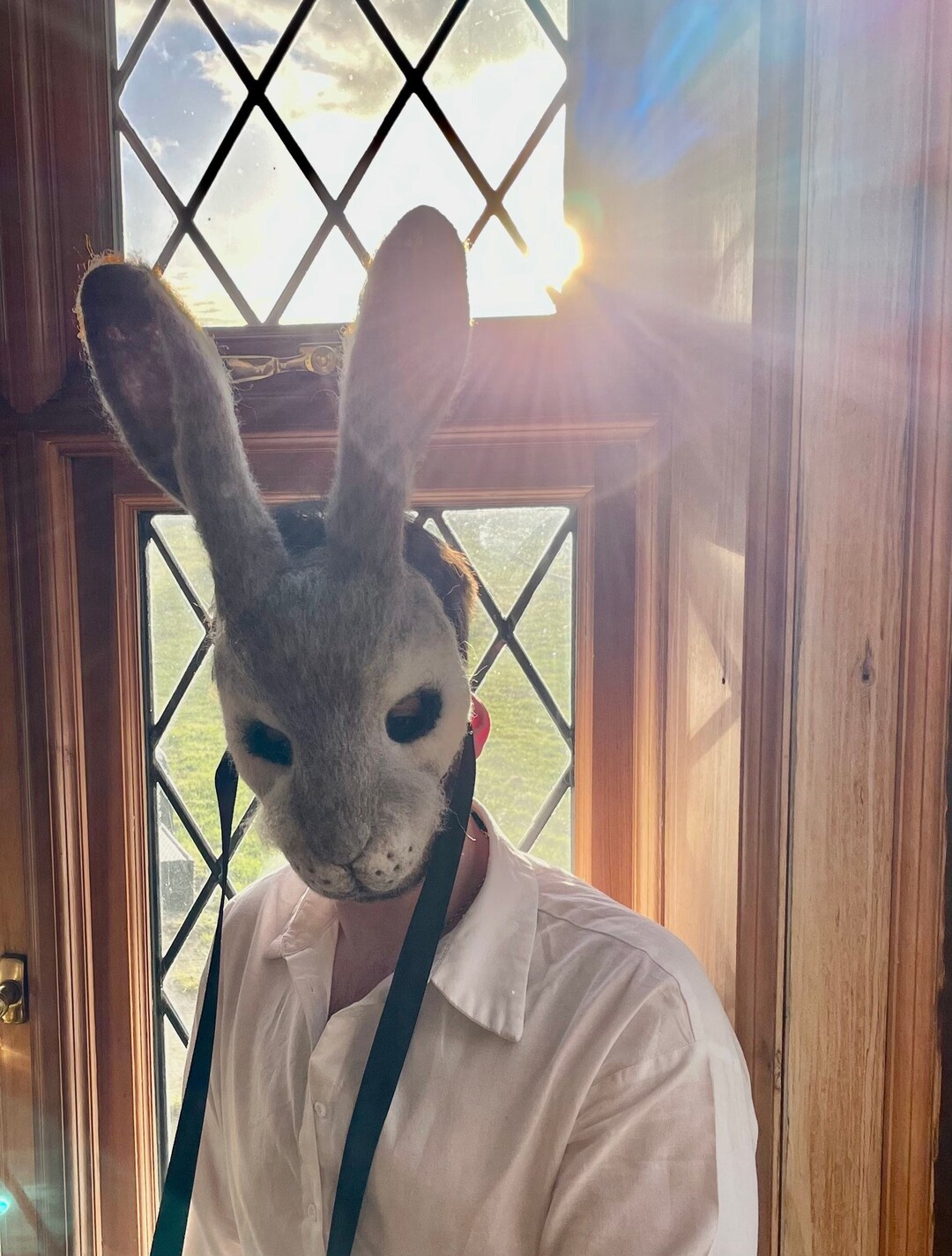 Hare Mask, Masquerade Party Mask, Needle Felted Mask, Cosplay, Woodland ...