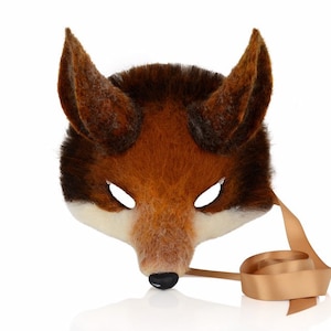 Luxury Red Fox Mask, Unisex Adult Fox Mask, Carnival Mask, Festival ...
