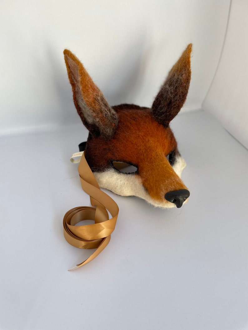 Luxury Red Fox Mask Unisex Adult Fox Mask Carnival Mask - Etsy