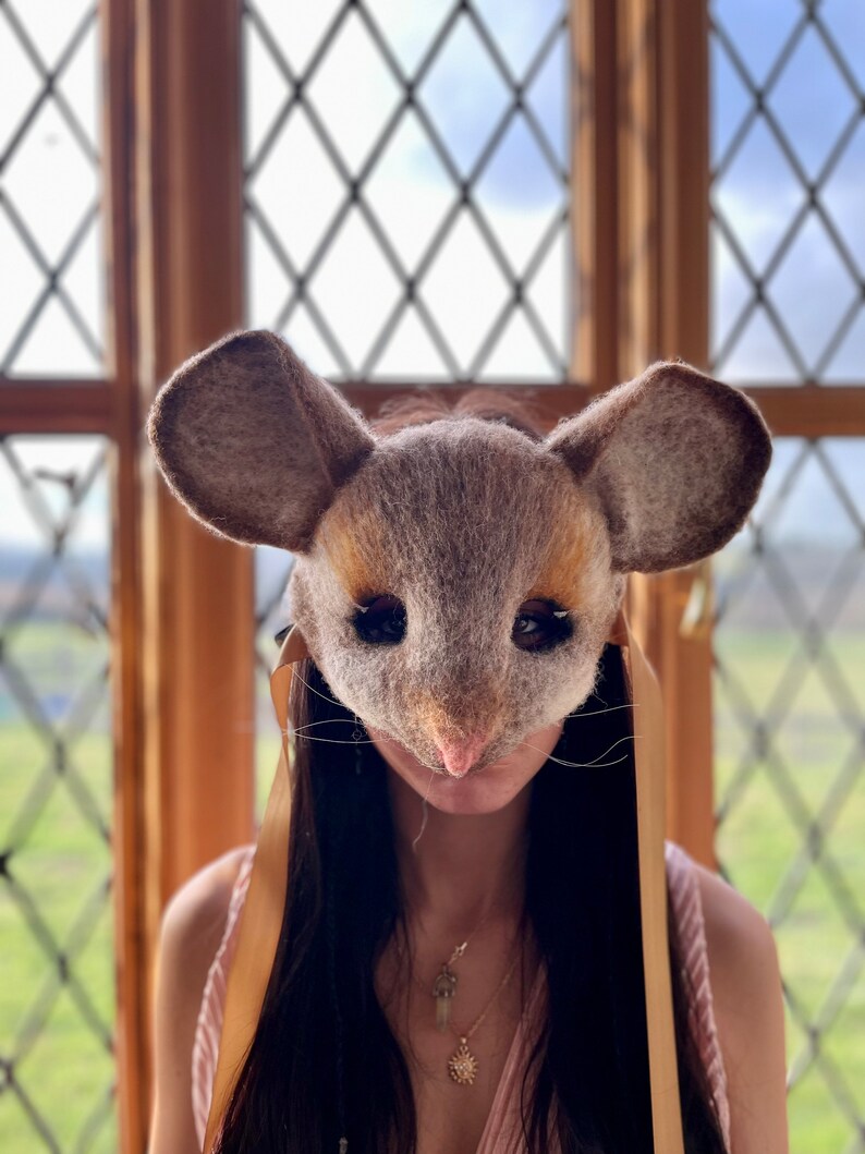 Field Mouse Mask Masquerade Party Mask Needle Felted Mask - Etsy