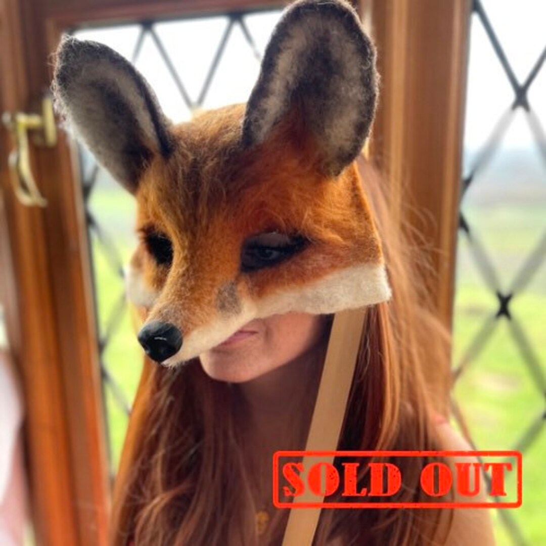 Fox Mask Masquerade Party Mask Needle Felted Mask Cosplay - Etsy