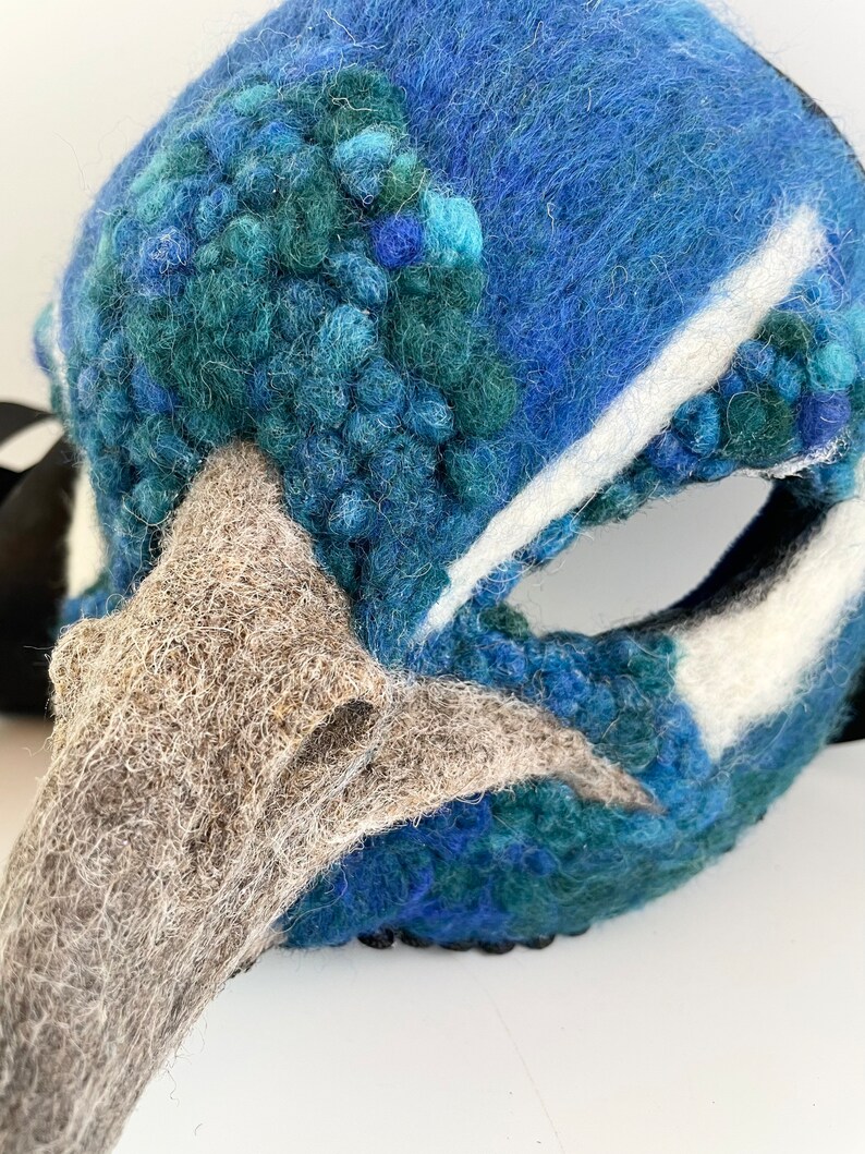 Peacock Mask Masquerade Party Mask Needle Felted Mask - Etsy