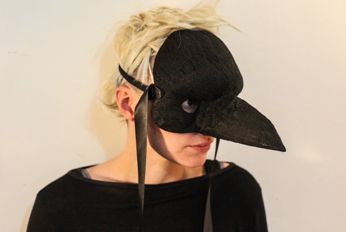 Crow Mask Animal mask bird mask face mask dress up | Etsy