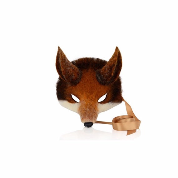 Luxury Red Fox Mask Unisex Adult Fox Mask Carnival Mask | Etsy