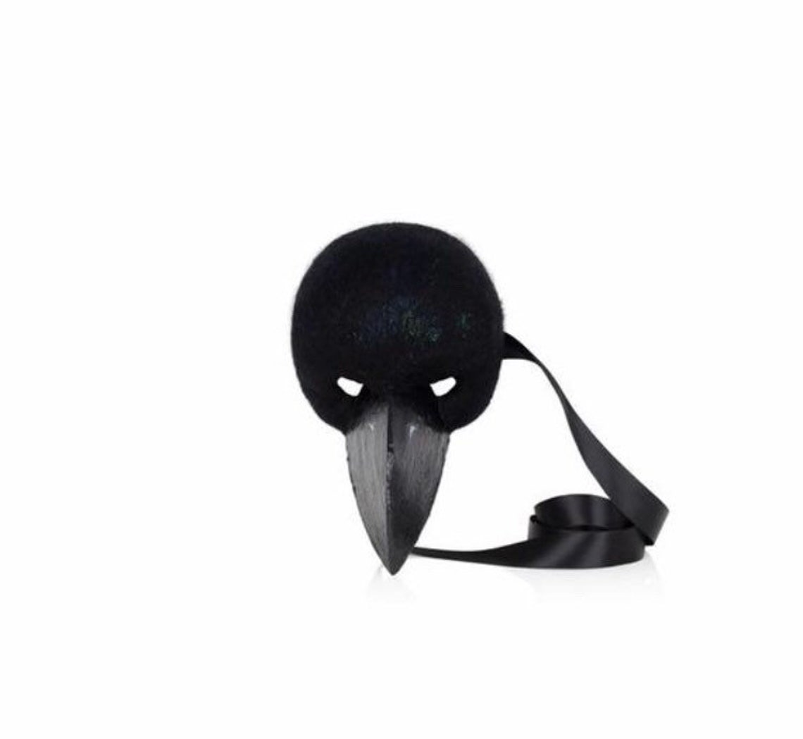 Crow Mask Masquerade Party Mask Needle Felted Mask Crow - Etsy