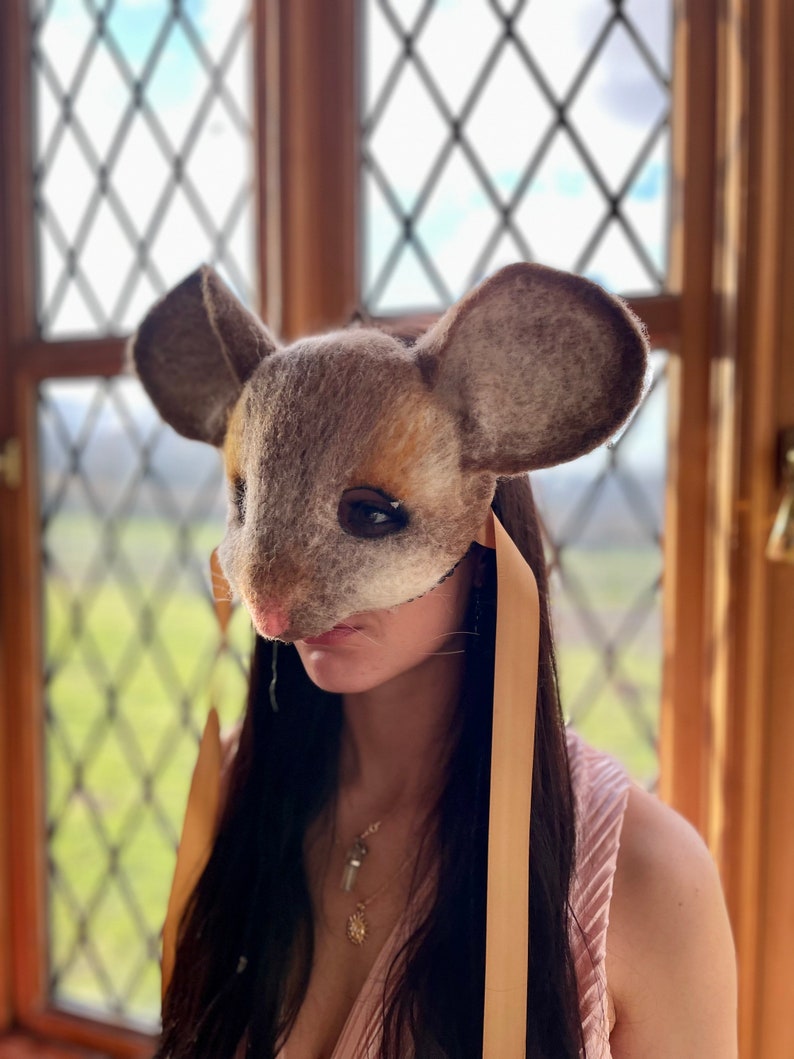 Field Mouse Mask Masquerade Party Mask Needle Felted Mask - Etsy