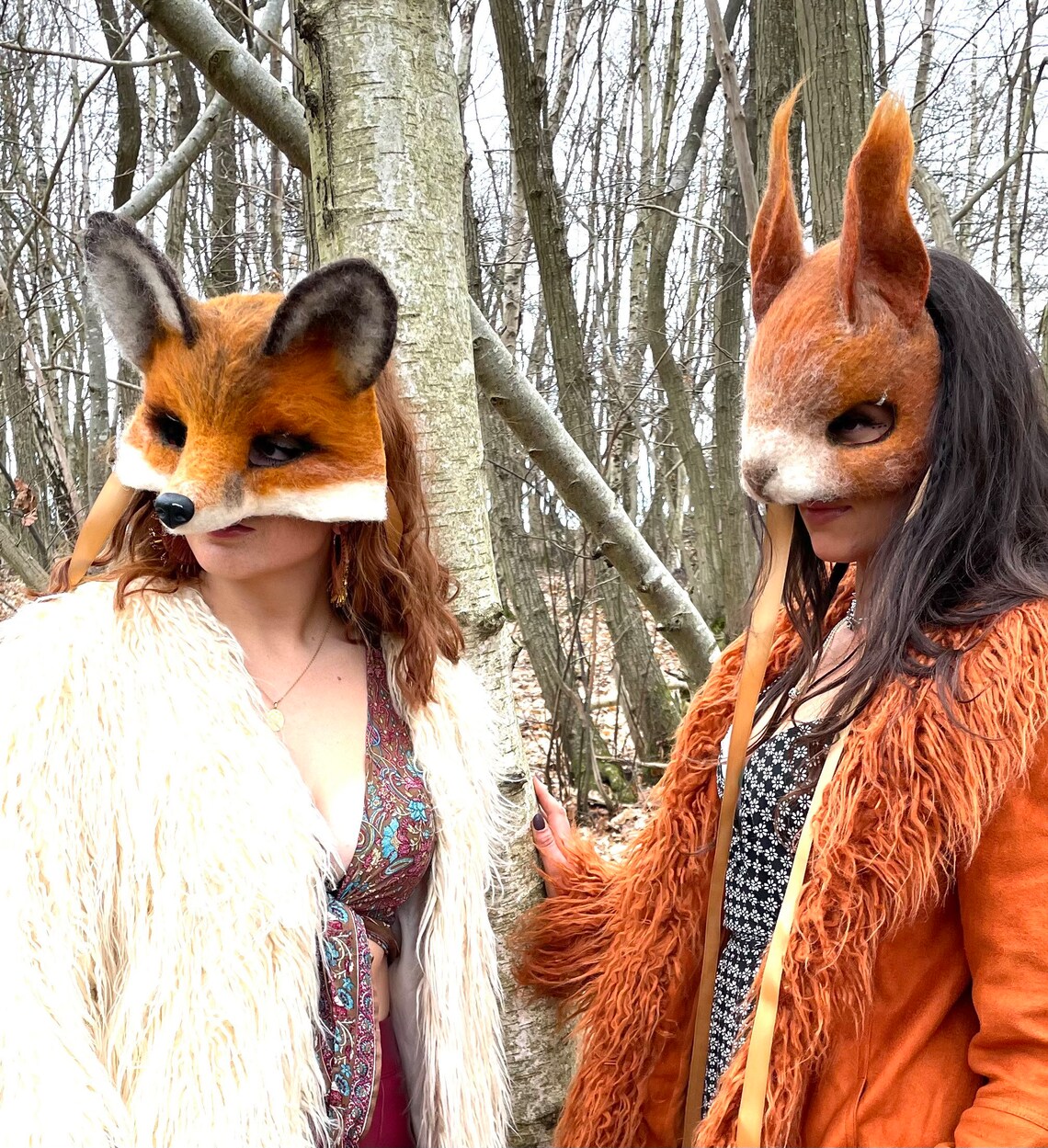 Fox Mask Masquerade Party Mask Needle Felted Mask Cosplay - Etsy