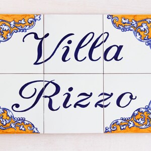 Spanish Style House Plaque, Personalized House Name Sign, Address ...