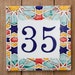 Moroccan House Number Sign Moroccan Tile Signs Moroccan - Etsy