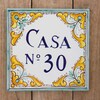 House Number Spanish, Signs for Home, Personalized Tile, Ceramic House ...