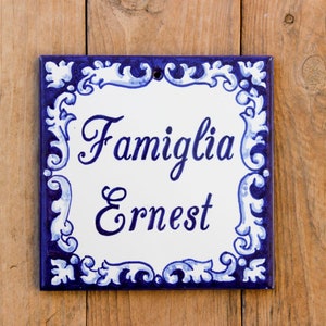 Old Spanish House Number , Signs for Home, Personalized Tile, Ceramic ...