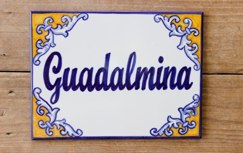 Italian Style House Number Plaque Personalized House Sign for | Etsy