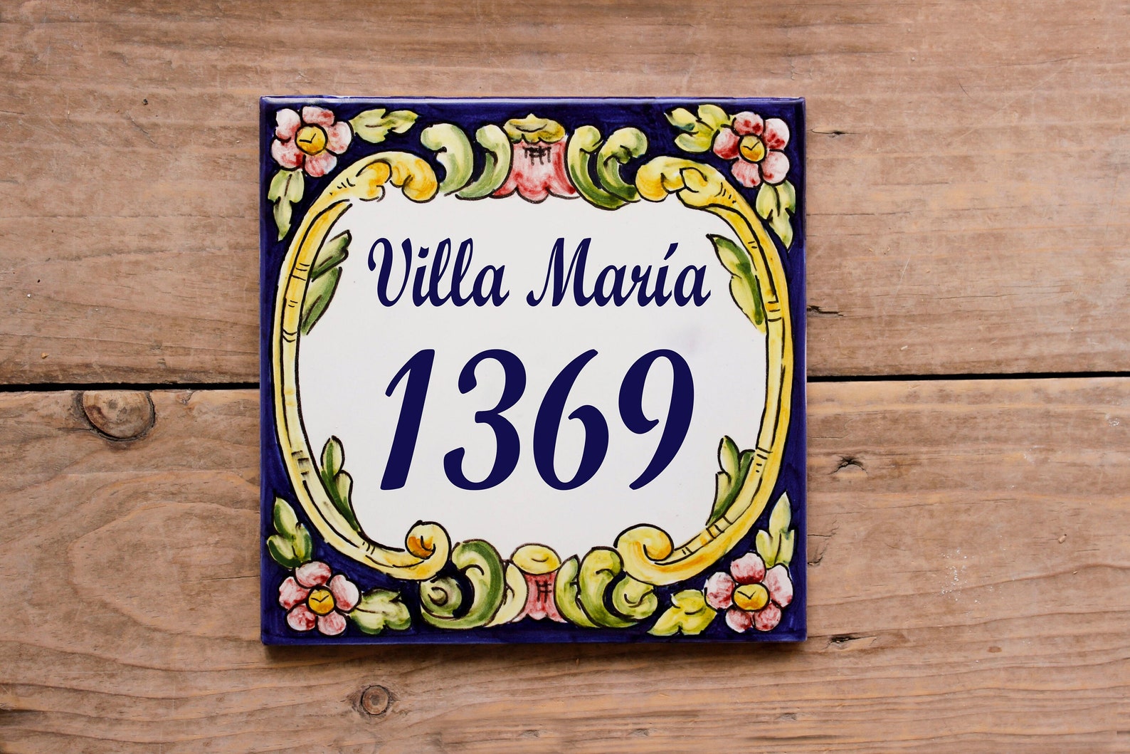 Portuguese House Number Tile , Signs for Home, Personalized Tile ...
