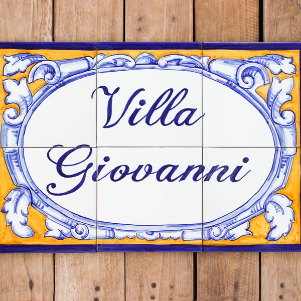 Ceramic House Name Sign - Etsy