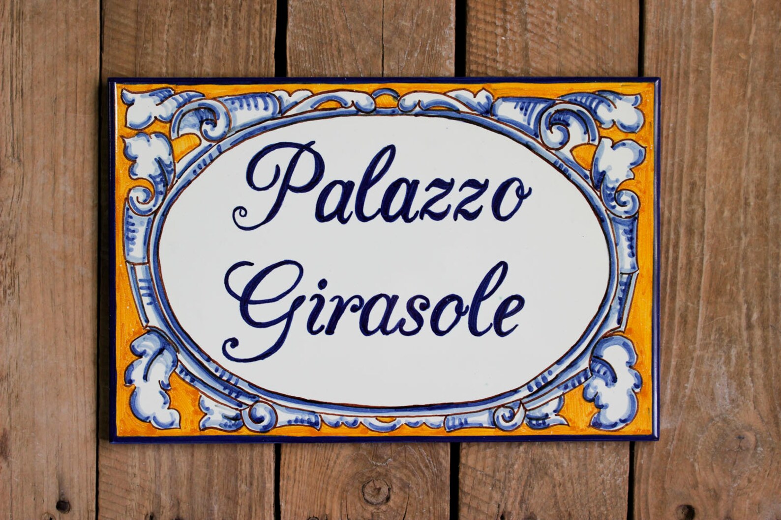 Spanish House Address Mural, Ceramic House Name Sign, Address Plaque ...