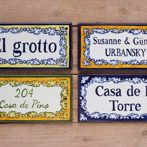 Blue Custum House Sign, House Name Sign, House Plaque, Garden Plaque ...