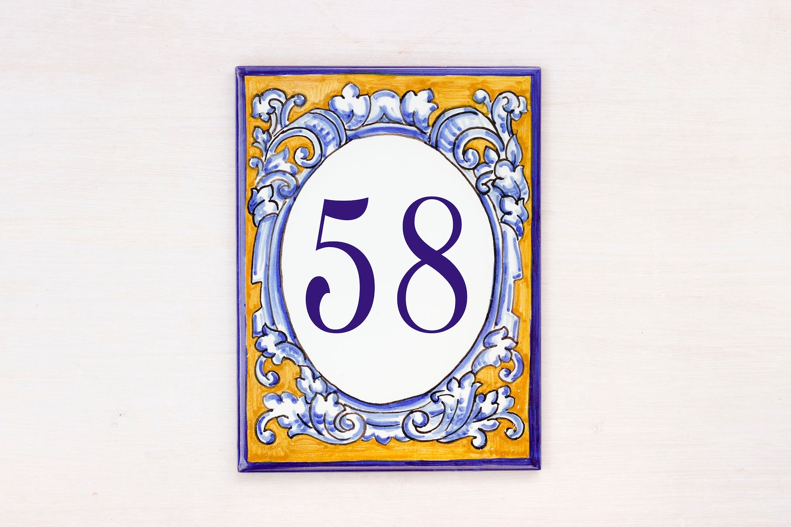 Spanish House Number Tile , Signs for Home, Personalized Tile, Ceramic ...