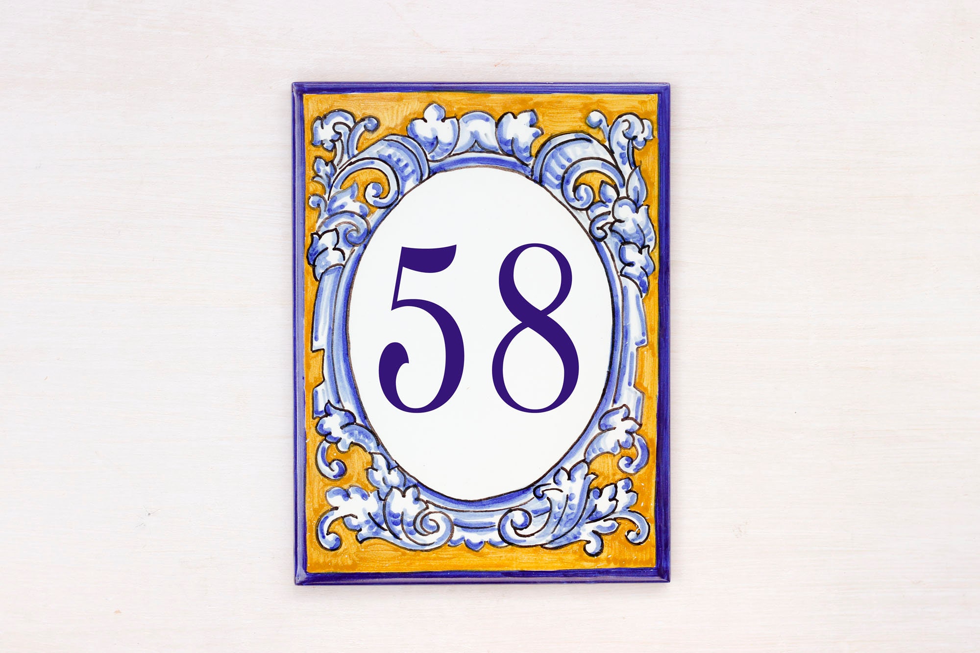 Spanish House Number Tile Signs for Home Personalized Tile - Etsy UK