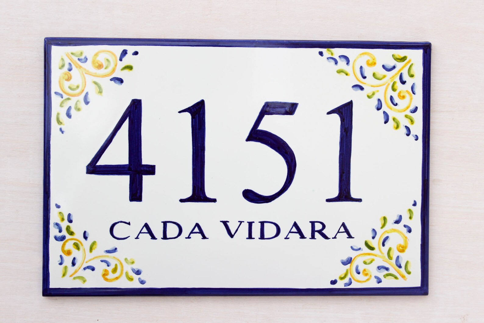 Mexican Address Plaque Talavera House Number Tile Ceramic - Etsy