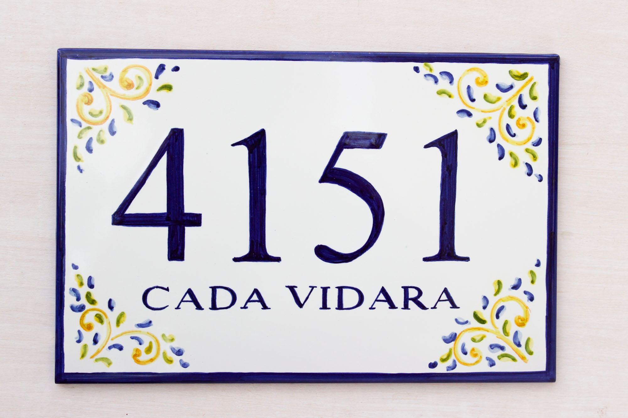 Mexican Address Plaque Talavera House Number Tile Ceramic | Etsy