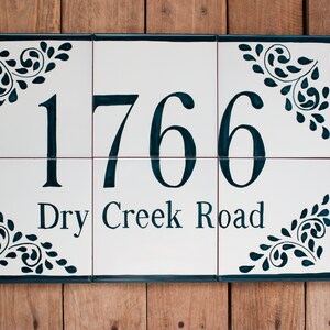 Mexican Address Plaque, Talavera House Numbers Plaque, Ceramic House ...